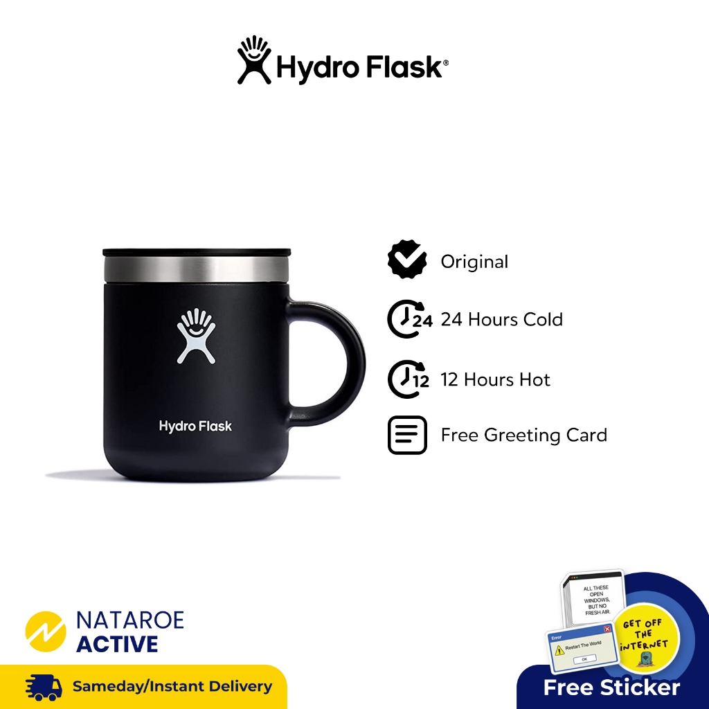 Jual Hydro Flask Mug 6oz - Black | Shopee Indonesia