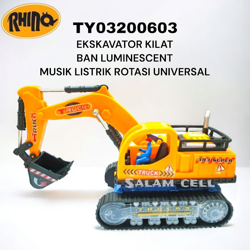 Jual Mainan Eskavator RHINO xkavator mini Bego Mainan Original | Shopee ...