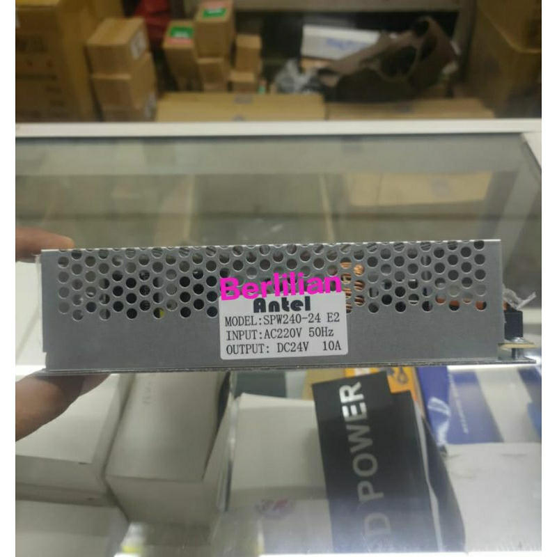 Jual Power Supply DC 24V 10A Model SPW240-24 Merek ANTEL input AC 220V ...