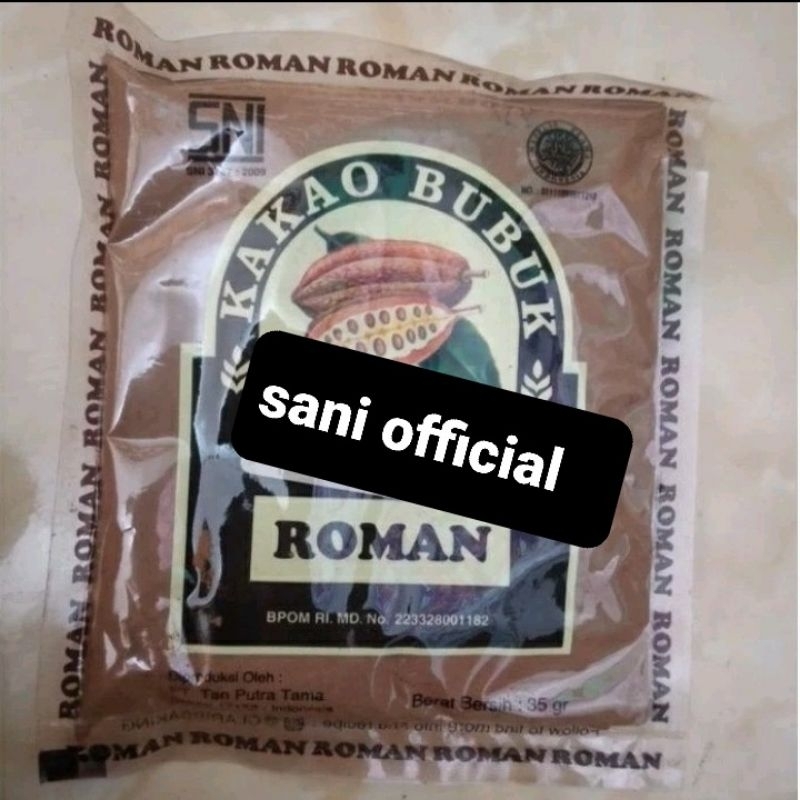 Jual kakao bubuk roman 35gr sachet coklat bubuk roman cokelat powder ...