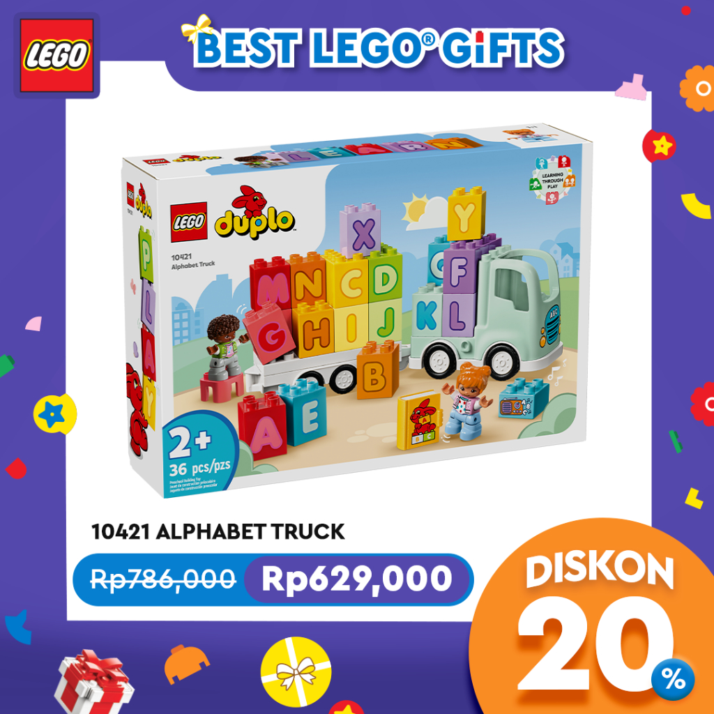 Jual LEGO DUPLO Town 10421 Alphabet Truck Building Set Toys (36 Pieces ...