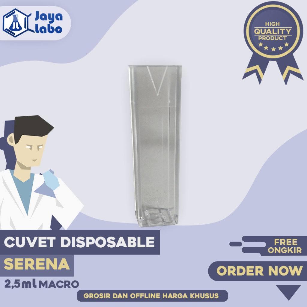 Jual Cuvet Plastik/ Cuvet Disposable/ Kuvet Plastik 2,5 ml Makro ...