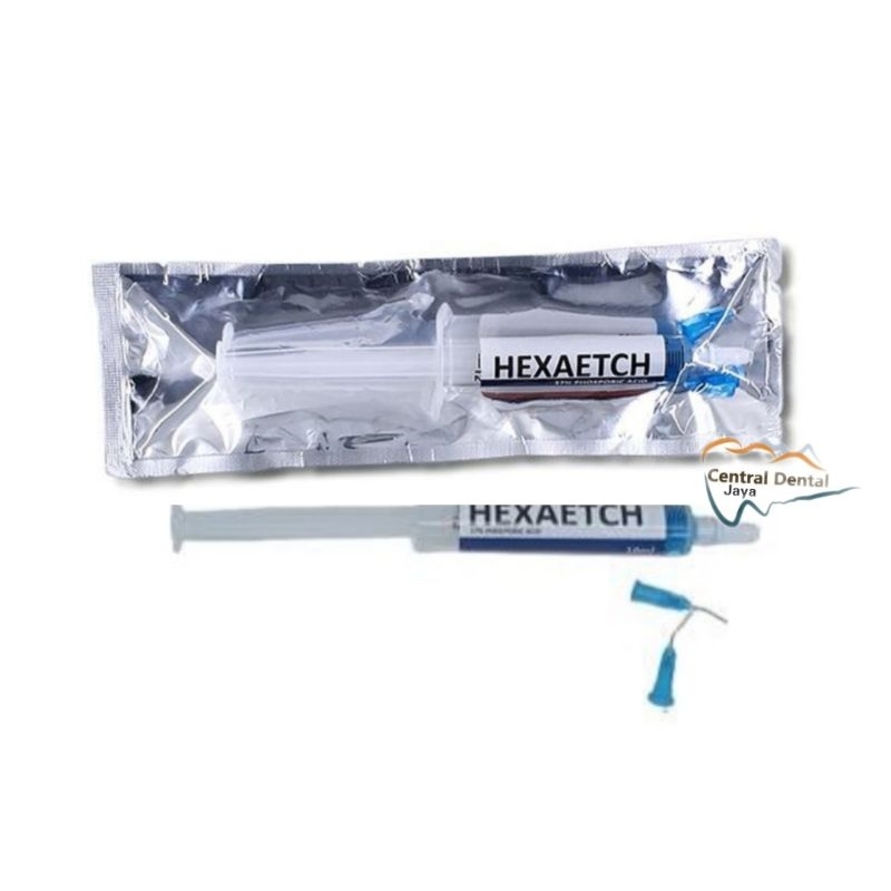 Jual HEXAETCH Dental Etching Gel Suntik 10ml / HEXA ETCH Etchant Gel Composite Dental / Etsa ...