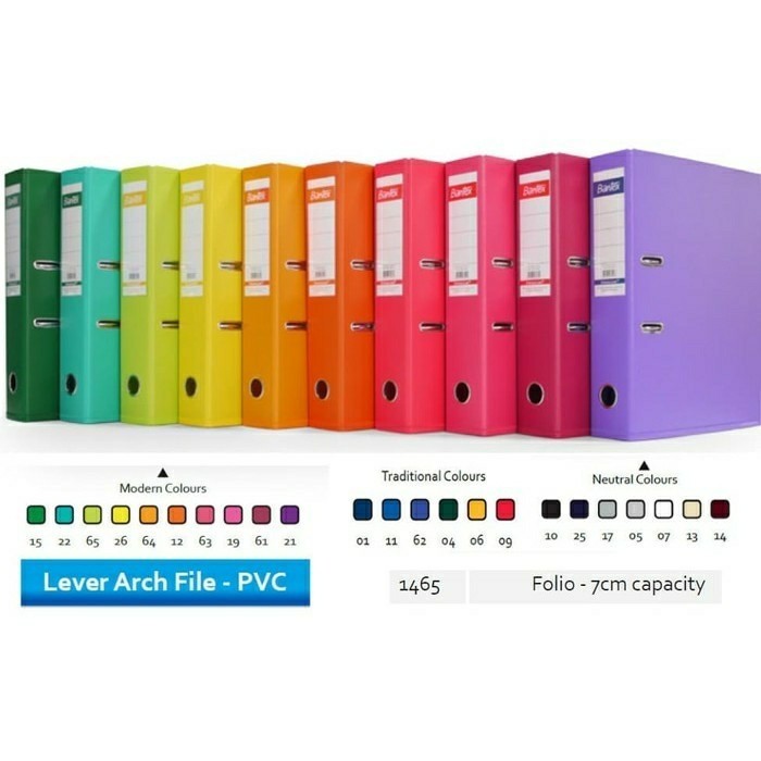 Jual BANTEX ORDNER FOLIO 7 CM MULTICOLOUR #1465 (1 DUS ISI 15 PCS, 1 ...