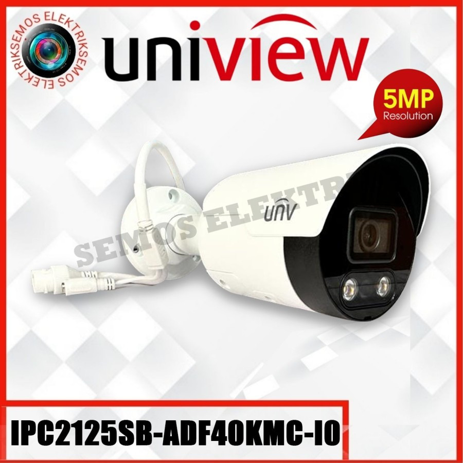 Jual IPC2125SB-ADF40KMC-I0 UNIVIEW IP CAMERA 5MP ColorHunter BUILT INI MIC | Shopee Indonesia