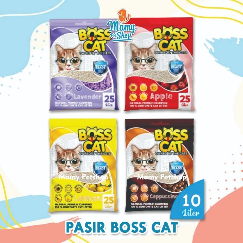 Jual PASIR BOSS CAT 10 LITER | Shopee Indonesia