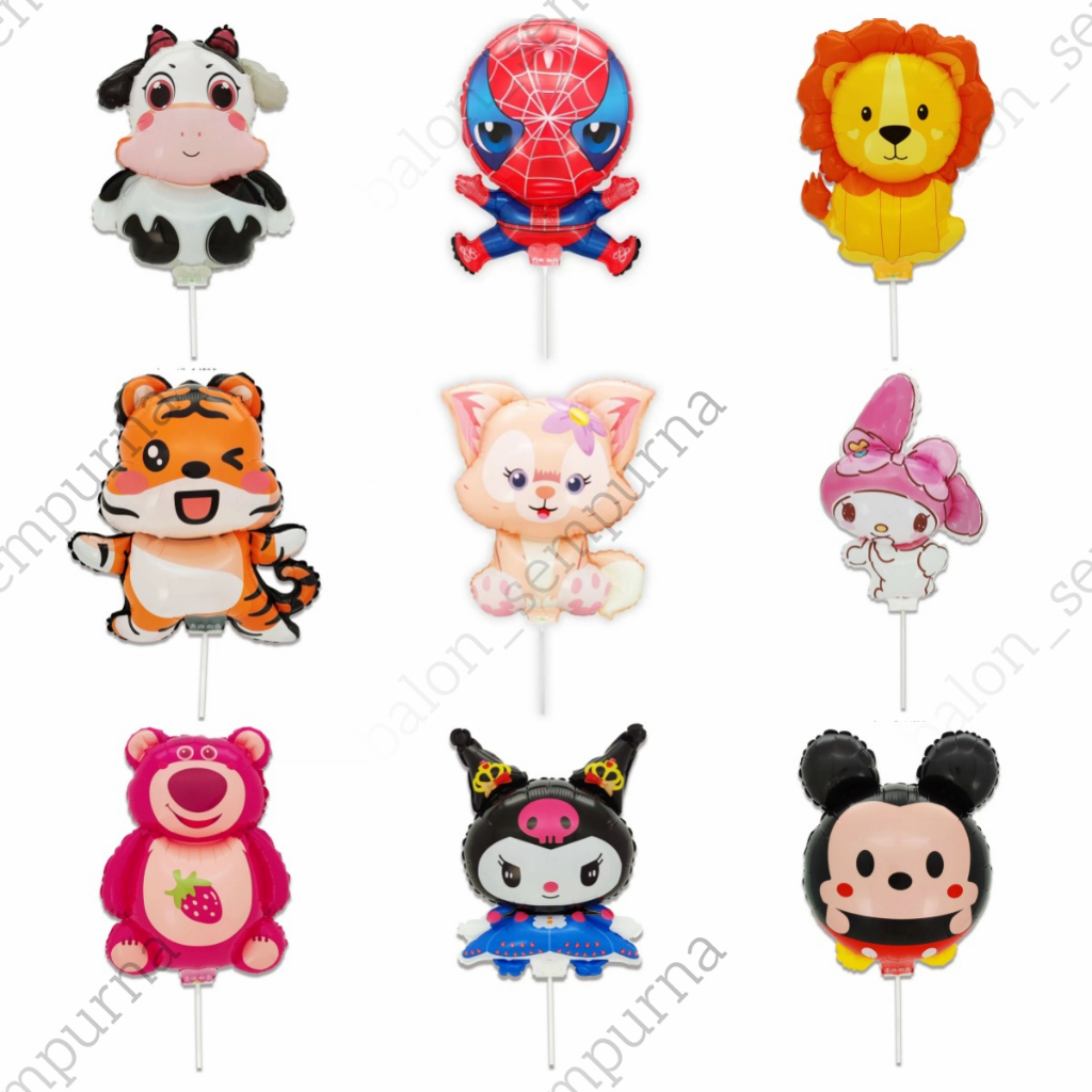 Jual BALON LUCU ANEKA KARAKTER+STICK BALON BALON FOIL ULANG TAHUN MURAH ...