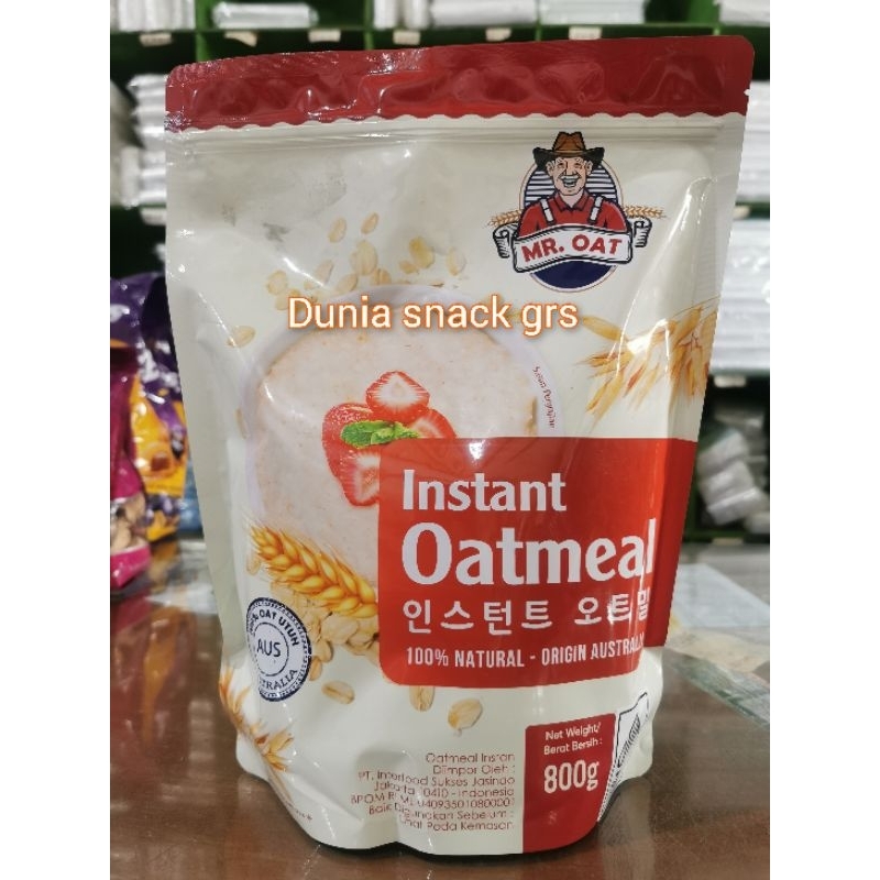 Jual Mr Oat Instant Oatmeal 800gr origin australia | Shopee Indonesia