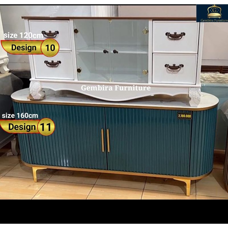 Jual meja marmer asli stenlis stainles credenza bufet buffet lemari ...