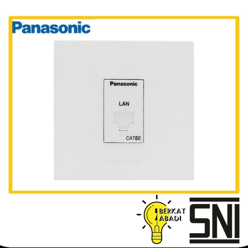 Jual Panasonic Stop Kontak LAN CAT5 White Style E | Shopee Indonesia