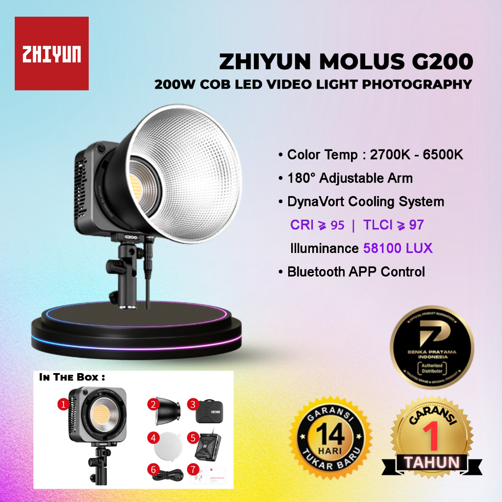 Jual Zhiyun Molus G200 COB LED Lighting | Shopee Indonesia