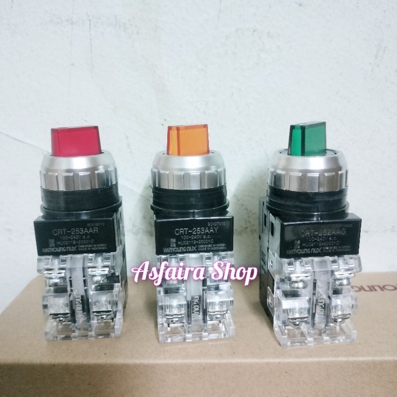 Jual Selector Lamp Hanyoung CRT-253A / Selector Lampu ON-OFF-ON ...