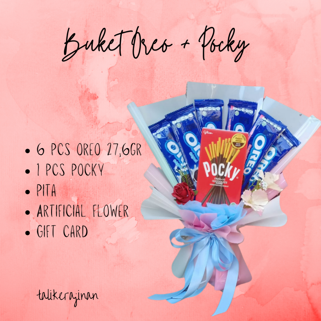Jual Buket Hadiah snack Buket Kado Anak- isi oreo dan pocky - free ...