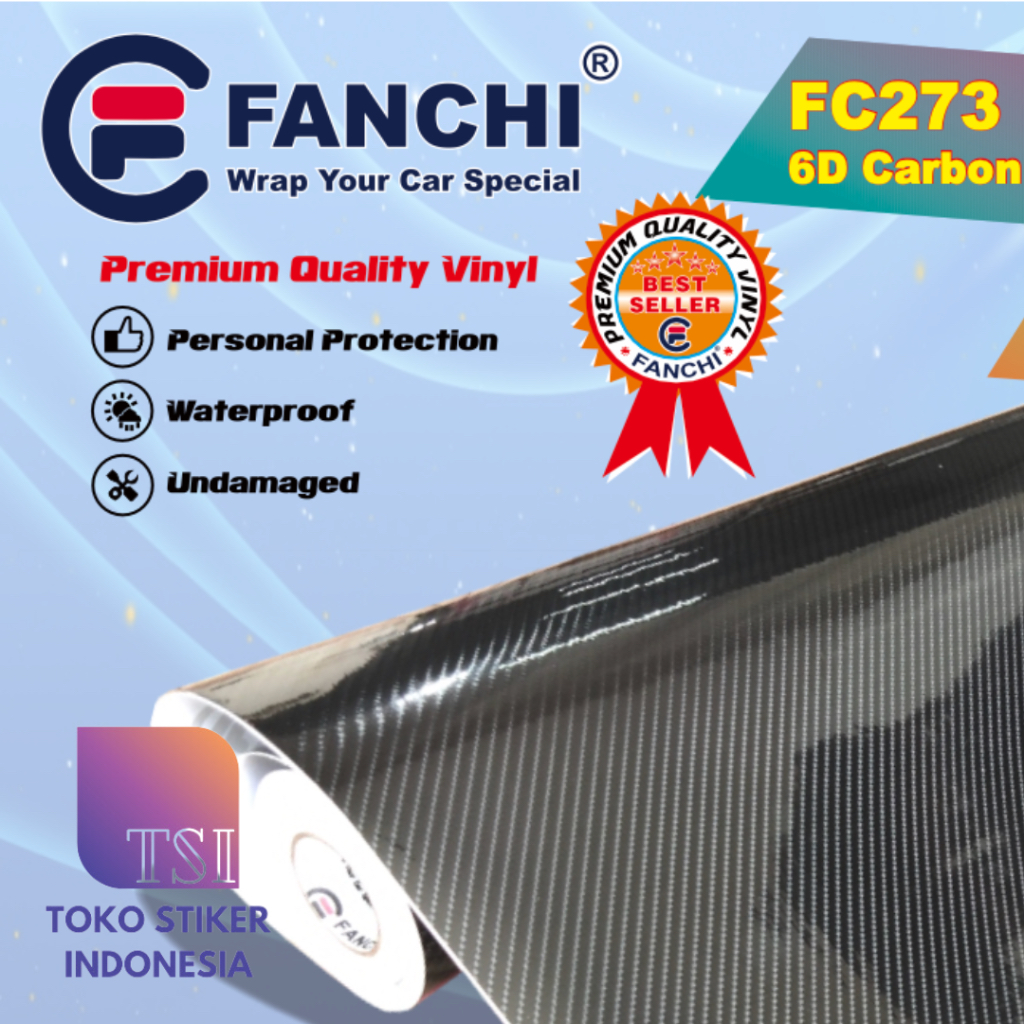 Jual Stiker Skotlet Karbon 6D [ROLL] Super Glossy Fanchi FC 273 Mobil ...
