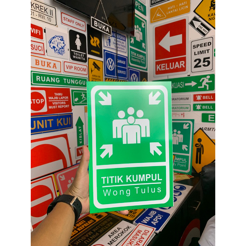 Jual SIGN TITIK KUMPUL WONG TULUS, ELITE CS CEES MUMET PUSAT 20x30cm ...