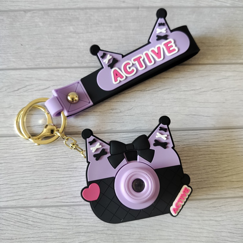 Jual sanrio camera projection keychains gantungan kunci bentuk kamera ...