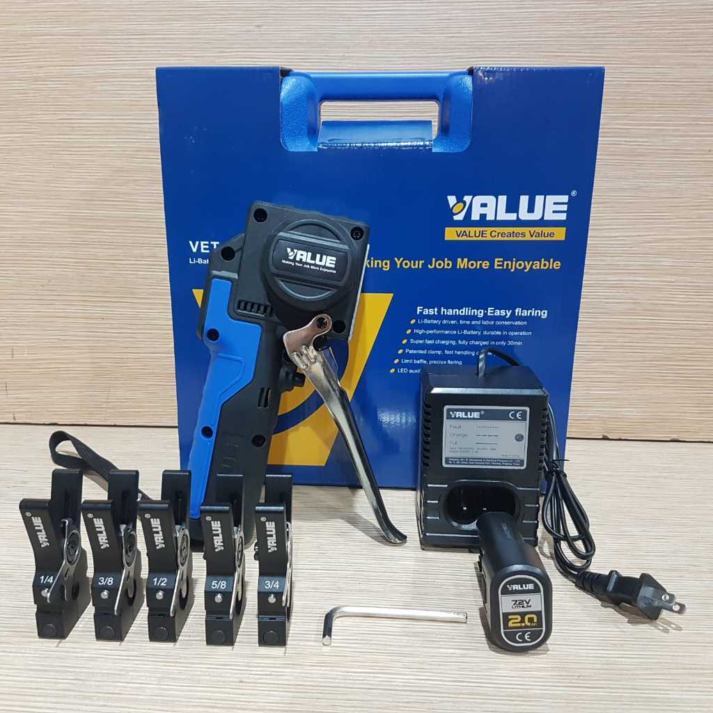 Jual Electrical Flaring Tools VALUE VET-19Li - Flaring Tool 1/4" ~ 3/4 ...