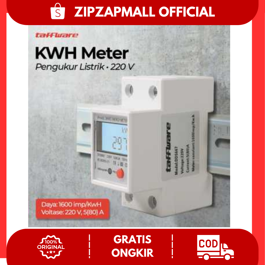 Jual Pengukur Listrik Power Voltmeter 220V / Alat Pengukur Listrik Volmeter Amperemeter Digital ...