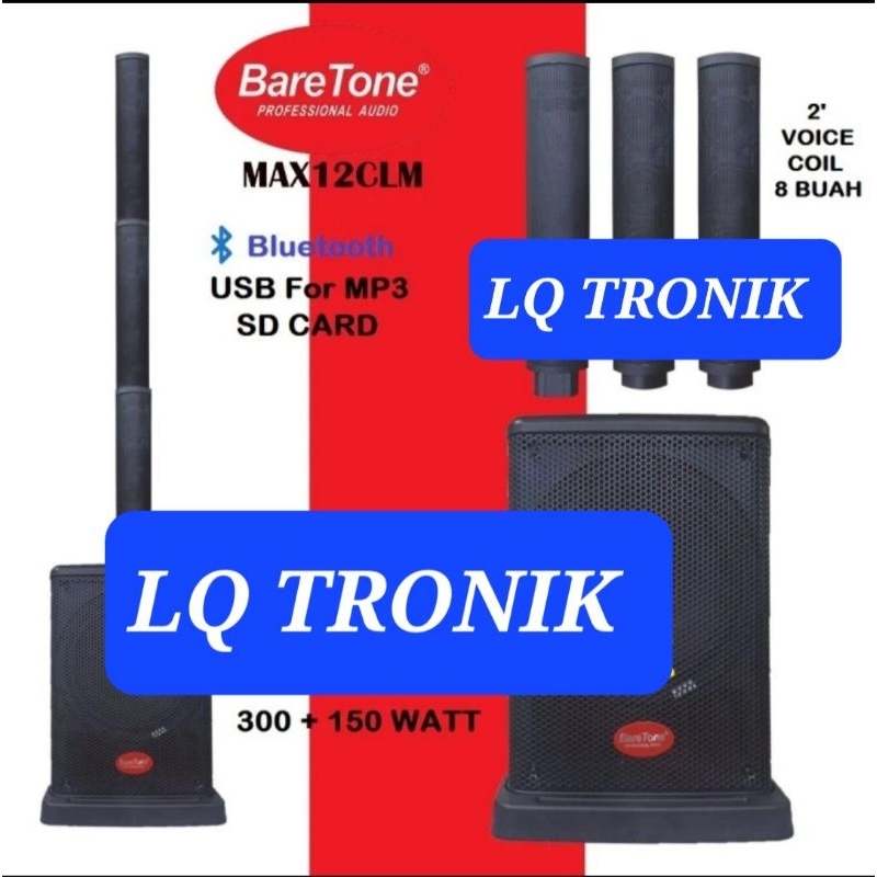 Jual SPEAKER AKTIF MURAH BASS BARETONE SATELITE COLUMN MAX 12 CLM 12 ...