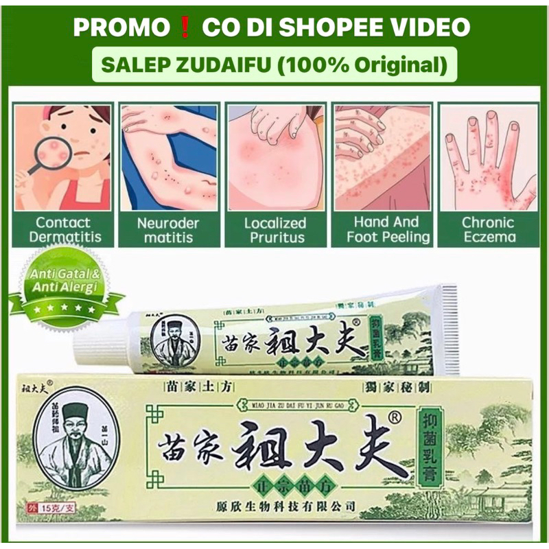 Jual READY ORIGINAL Salep Zudaifu Salep Eksim Gatal Jamur Kurap ...