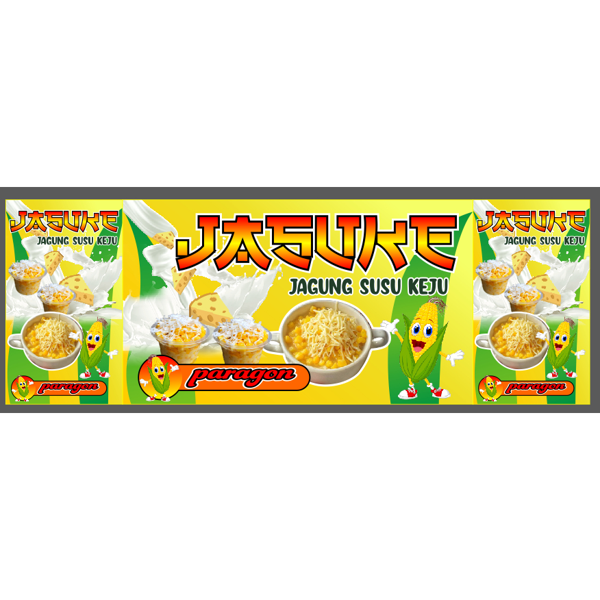 Jual spanduk banner jasuke ukuran 200cm x 70cm | TANPA LUBANG PLONG ...