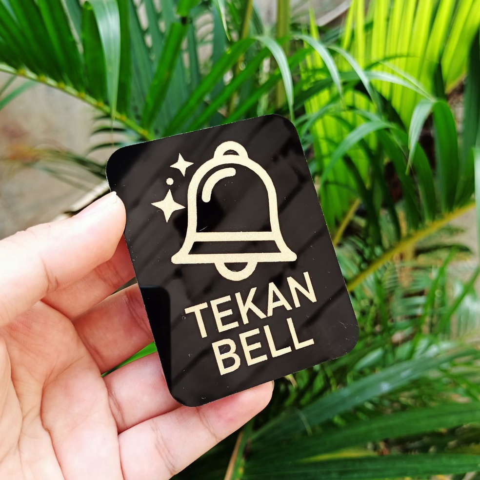 Jual PAKET LENGKAP TULISAN TEKAN BELL AKRILIK | Shopee Indonesia