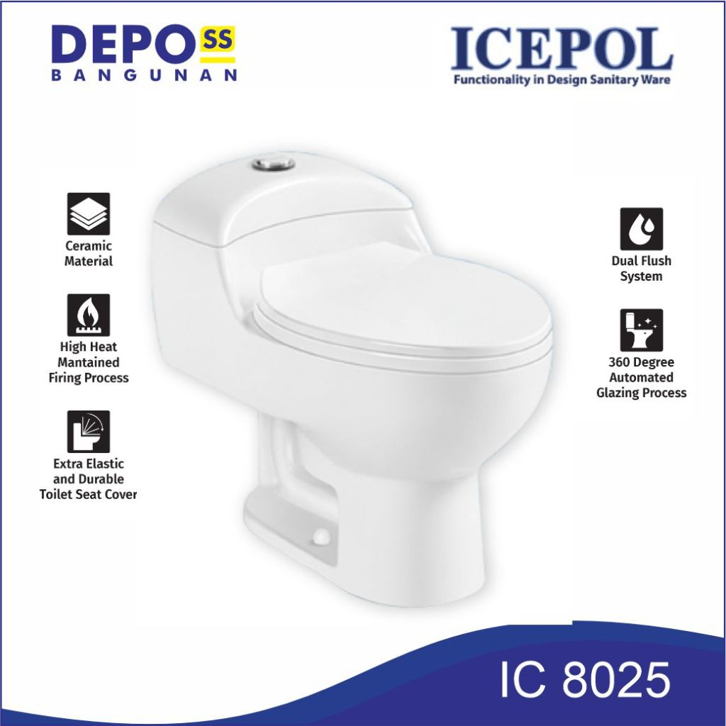 Jual Closet Duduk IC 8025 Kloset Duduk Toilet Kamar Mandi | Shopee Indonesia