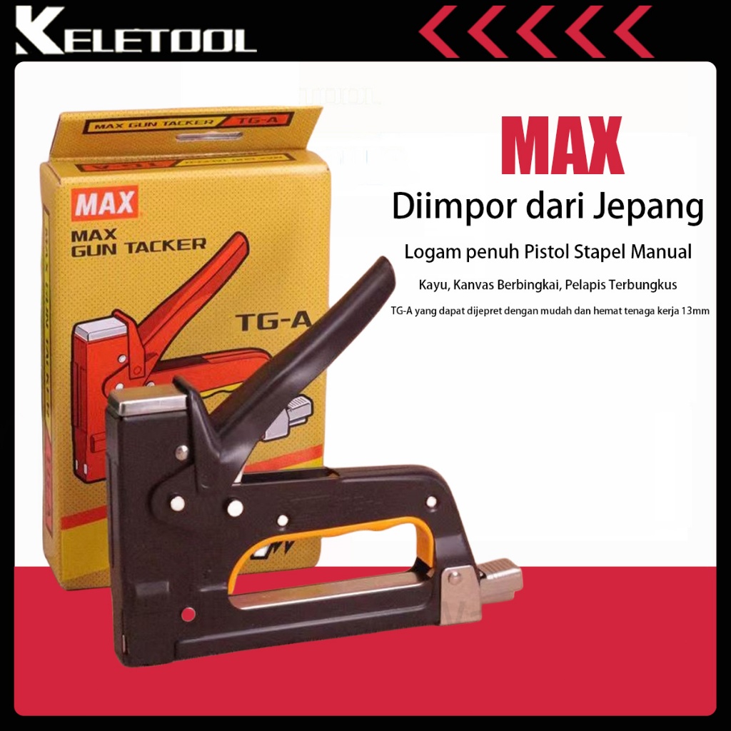 Jual ⚡100% original⚡Stapler Tembak Gun Tacker TG-A Max Original ...