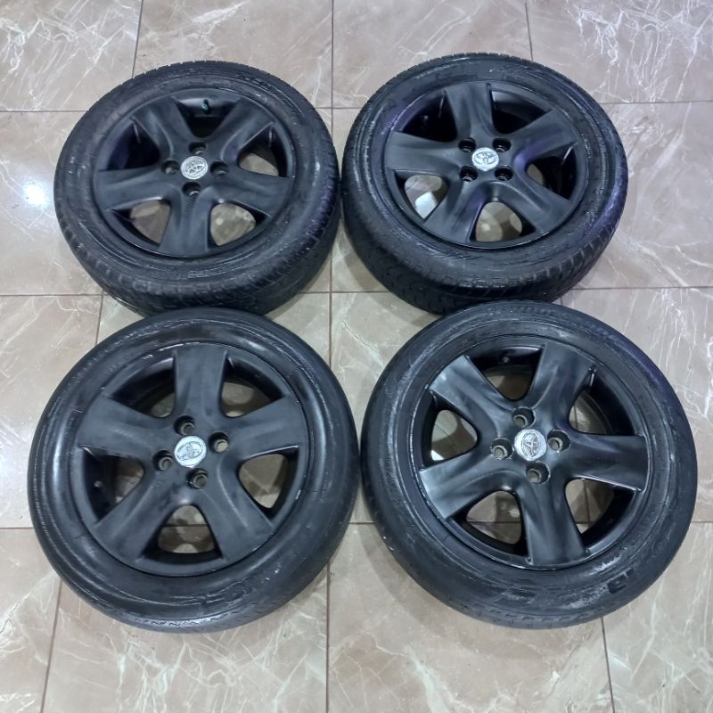 Jual VELG OEM VIOS/YARIS RING 15 BAUT 4X100 + BAN 185/60 R15 SECOND ...