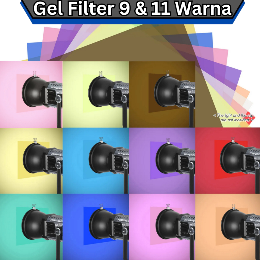 Jual GEL FILTER Warna Cahaya, Foto Flash Speedlite Video Light Color ...