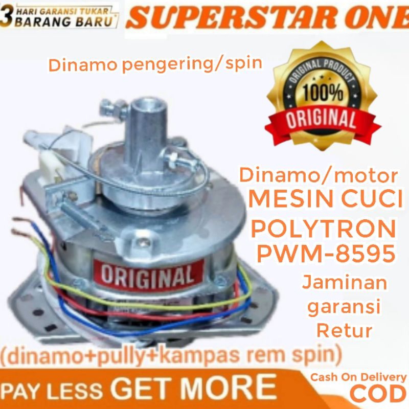 Jual Dinamo spin/pengering mesin cuci polytron PWM-8595 | Shopee Indonesia