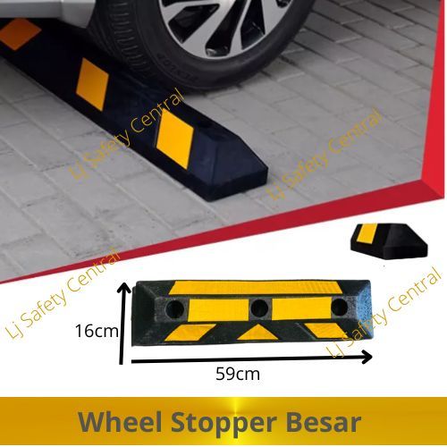Jual Wheel Car Stopper Penjanggal Ban Karet | Shopee Indonesia
