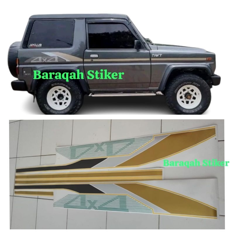 Jual Striping body stiker mobil Taft Rocky 4x4/Taft Rocky/Taft GT Rocky ...