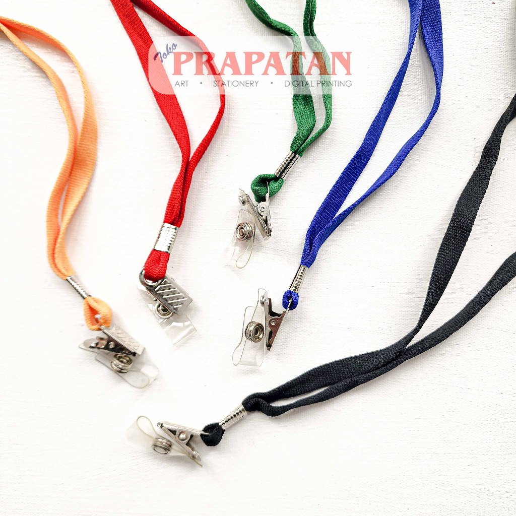 Jual Topla Tali Name Tag Jepit | Tali ID Card | Gantungan Kartu Nama ...