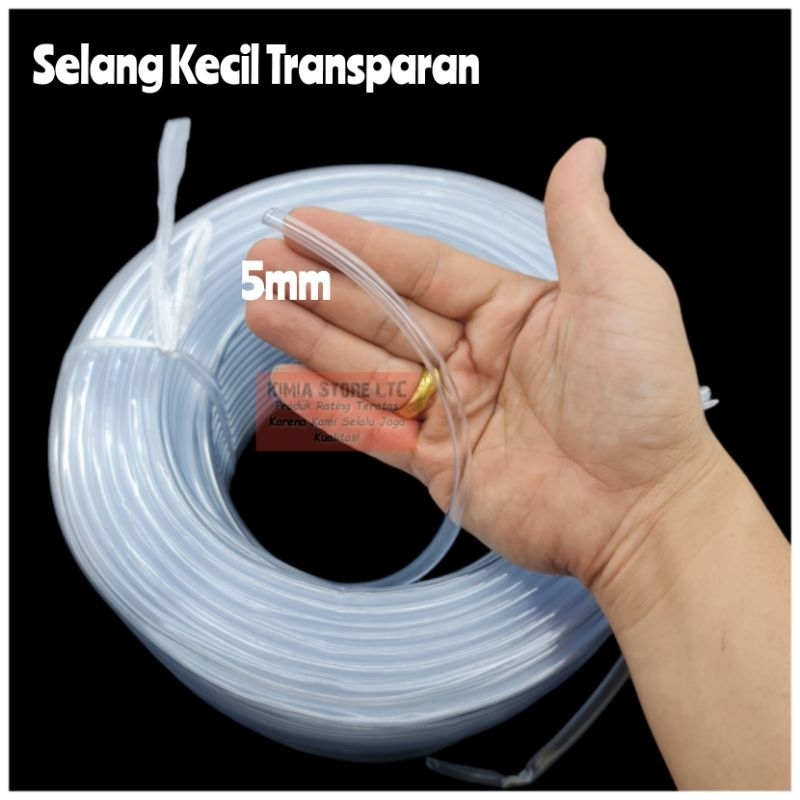 Jual SELANG TRANSPARAN / SELANG KECIL UKURAN 5MM, 6MM, 8MM & 9MM ...