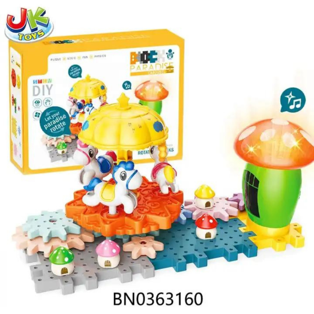 Jual Rotating Block Susun Mainan Puzzle Gear Building Set blok bangunan ...