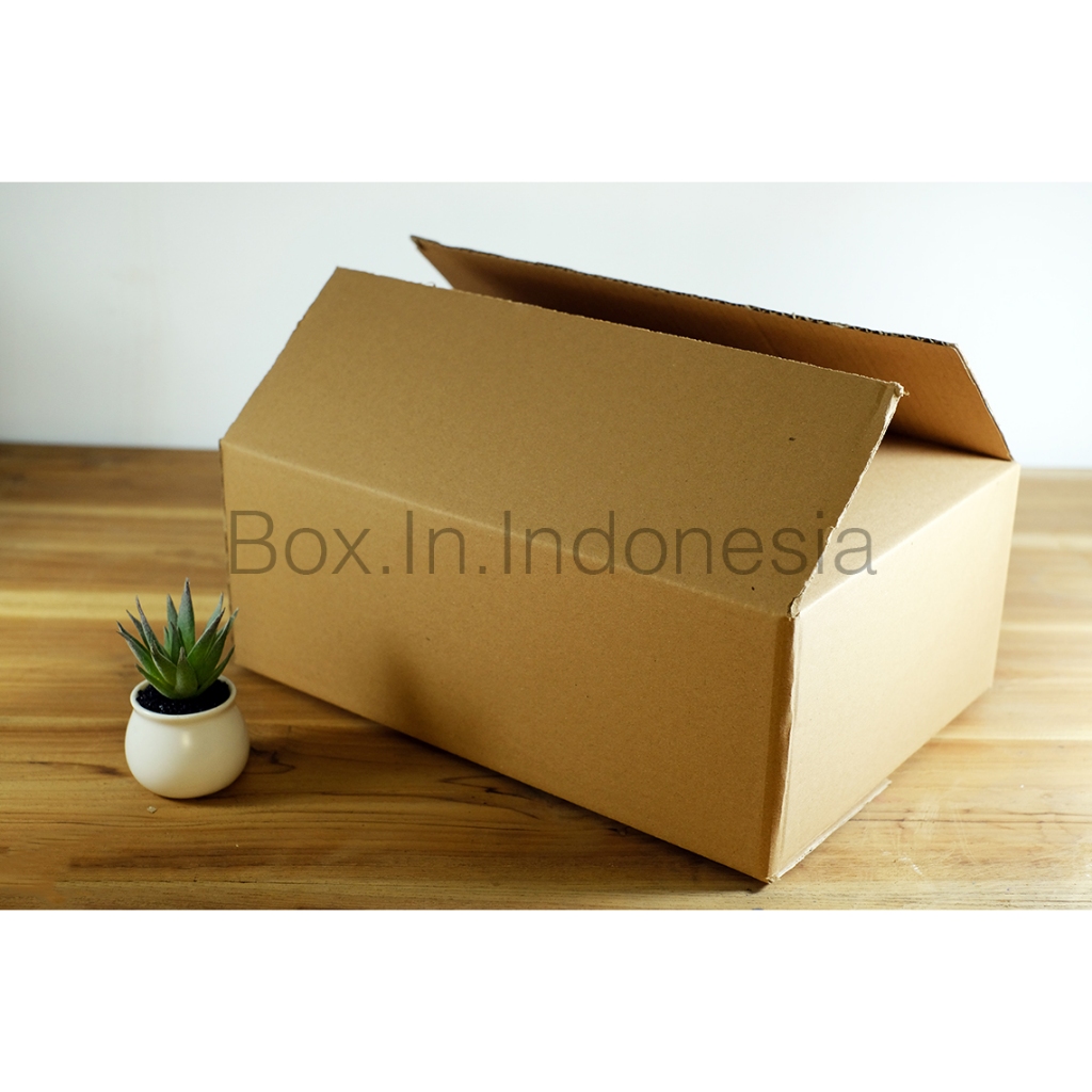 Jual (10Pcs) Dus Coklat Polos Packing Baru 32,5x22x11,5 cm | Shopee ...