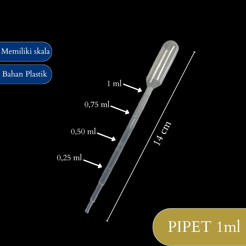 Jual 100PC Pipet Tetes Plastik 0,5ml 1ml 2ml 3ml 5ml Pipet Laboratorium ...