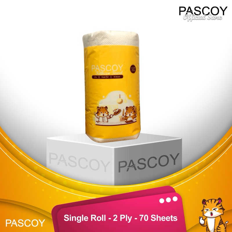 Jual Pascoy - Kitchen Towel Single Roll 70Sheet 2ply | Shopee Indonesia
