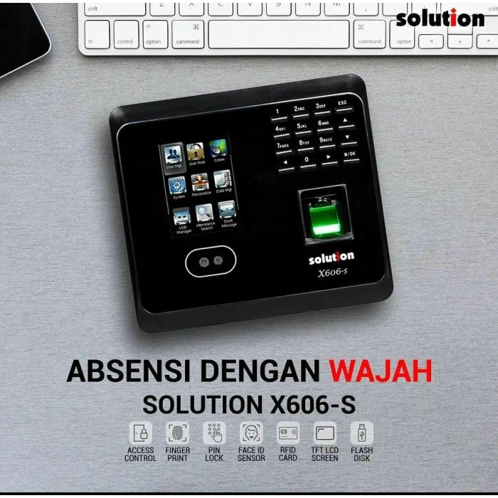 Jual Fingerprint Solution X606-S Mesin Absensi Sidik Jari dan Wajah ...
