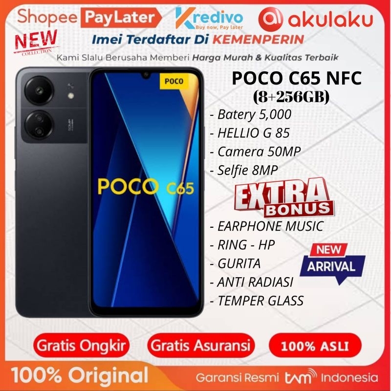 Jual XIAOMI POCO C65 NFC RAM 8GB MEMORY 256GB 8/256GB 6/128GB GARANSI RESMI XIAOMI | Shopee ...