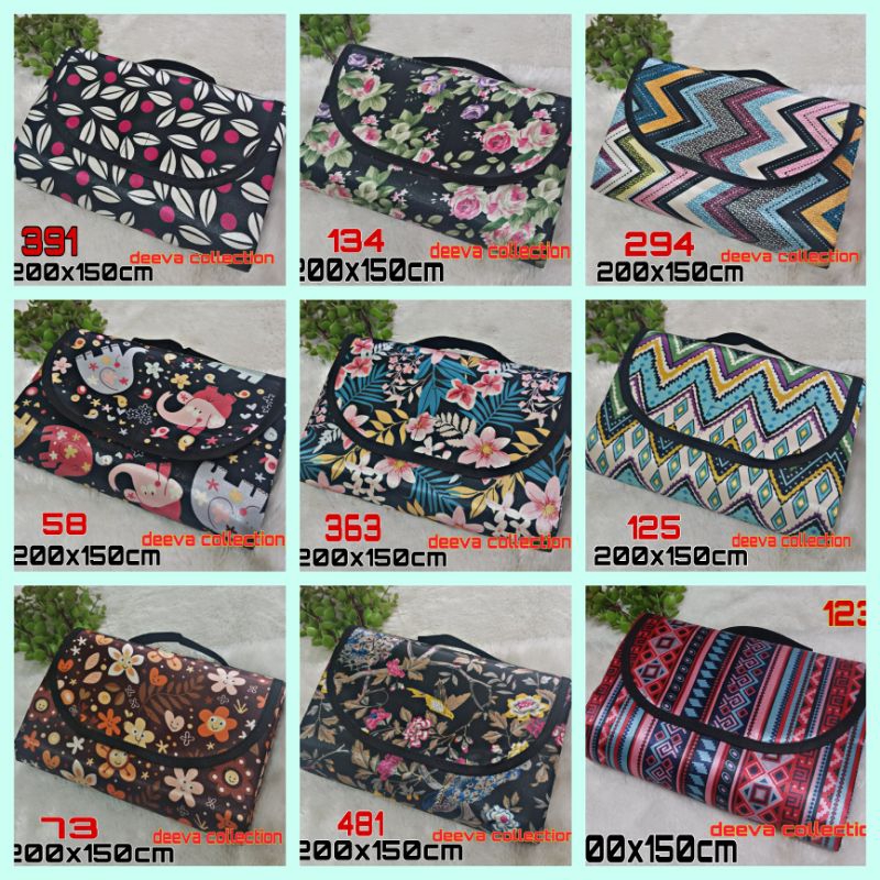 Jual Tikar lipat bisa pilih motif 200 x 150 | Shopee Indonesia