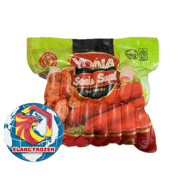 Jual Yona Sosis Sapi Cocktail Merah | Yona Beef Sausage Cocktail Merah ...