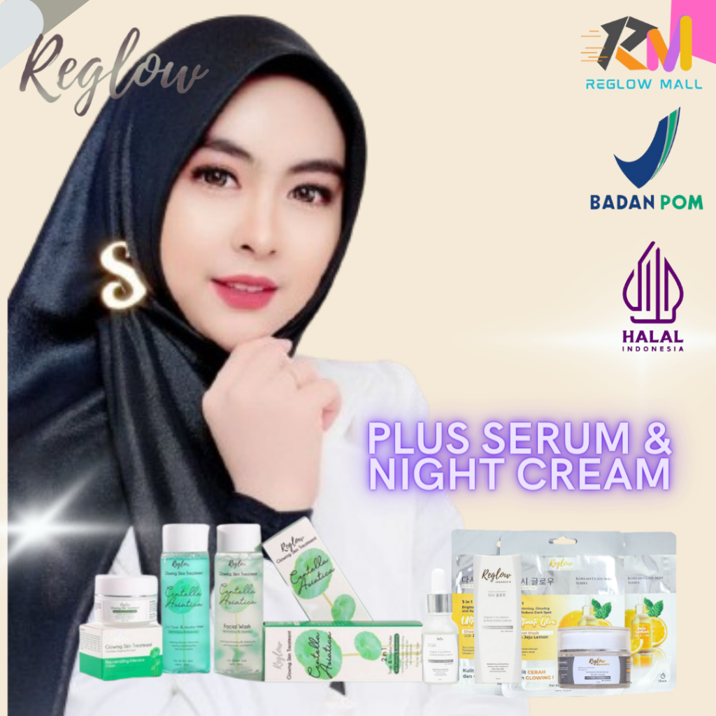 Jual Reglow Paket Lengkap Korean Glass Skin Series Dengan Serum - Night ...