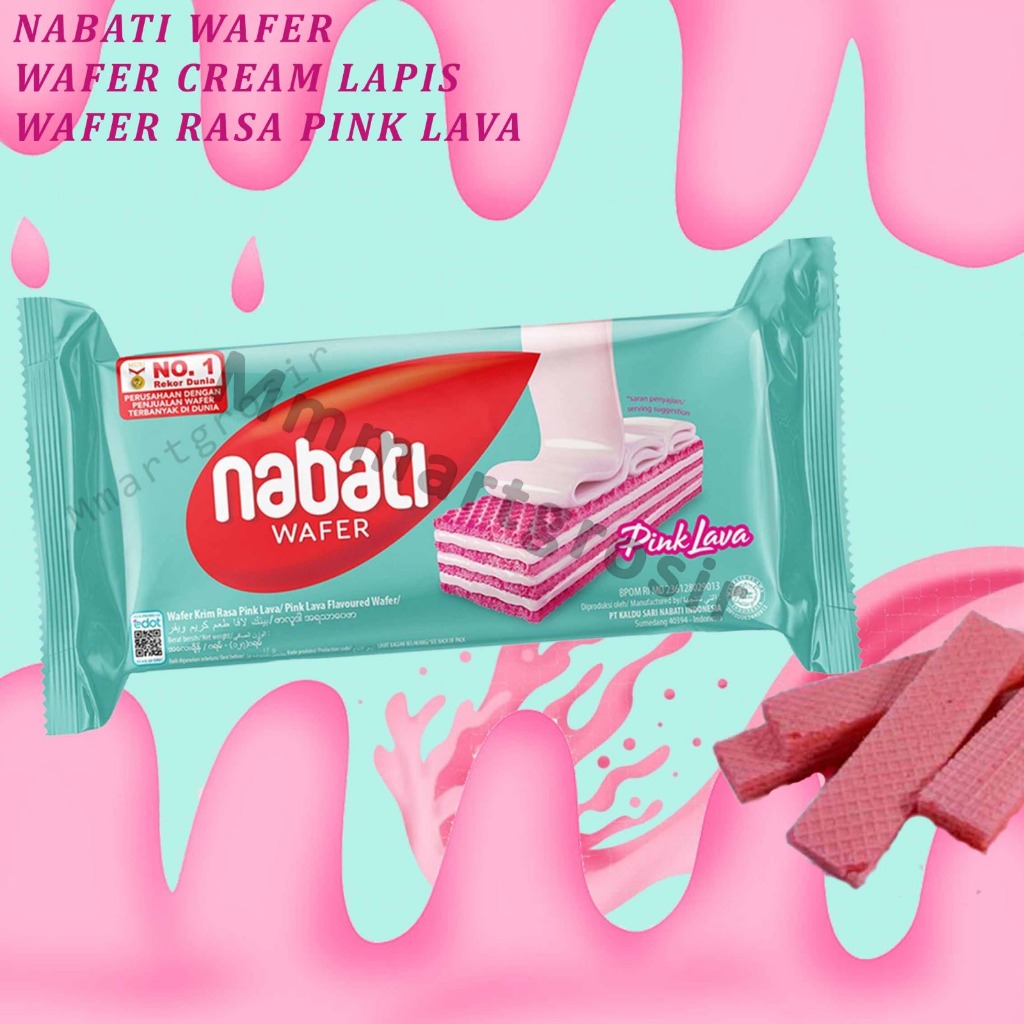 Jual Nabati Wafer / Biskuit Wafer Cream / Rasa Pink Lava / 15gr ...