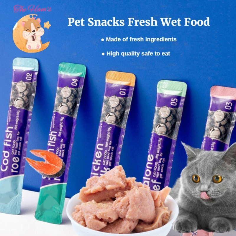 Jual (The Ham's) Ishtar Cat Snack Liquid Strip Creamy | Snack Cemilan ...