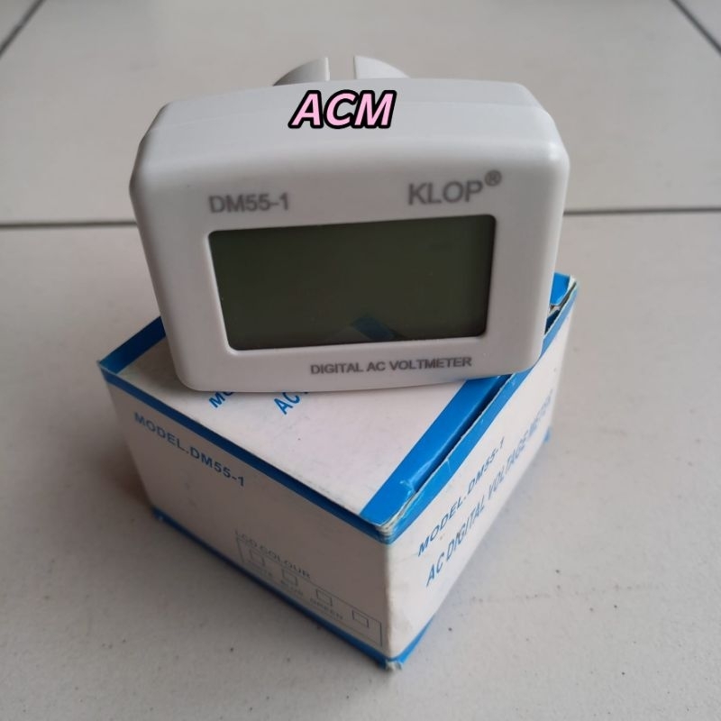 Jual VOLTMETER DIGITAL DM55-1 ALAT PENGUKUR LISTRIK DM 55 1 | Shopee ...