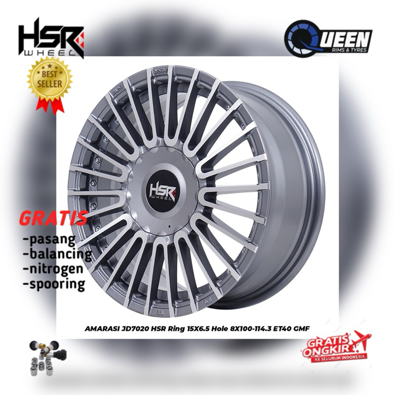 Jual VELG RACING ELEGAN R16 HSR AMARASI UNTUK MOBIL AGYA, ayla, sigra, calya, brio, yaris, jazz ...