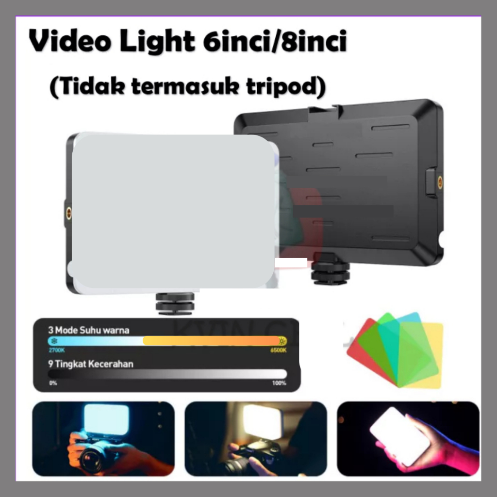 Jual Lampu Fotografi Studio 6 8 11 Inch Remote Bluetooth Live Streaming | Tripod Led Konten ...