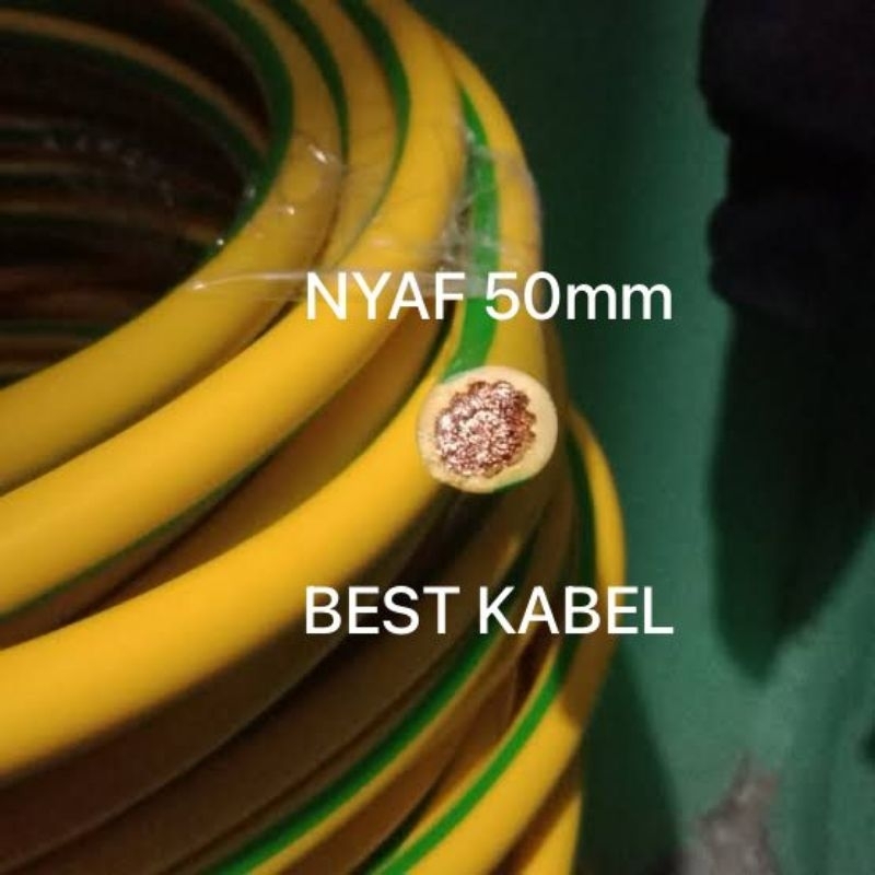 Jual NYAF 1x50mm 1x50 kabel serabut grounding kontrol MERK METAL KMI | Shopee Indonesia
